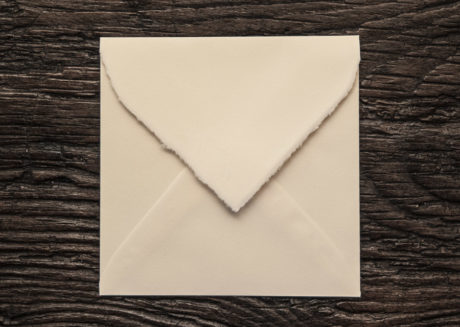 Square envelope “Amalfi” model (ivory or ivory-pink) – Amatruda Store